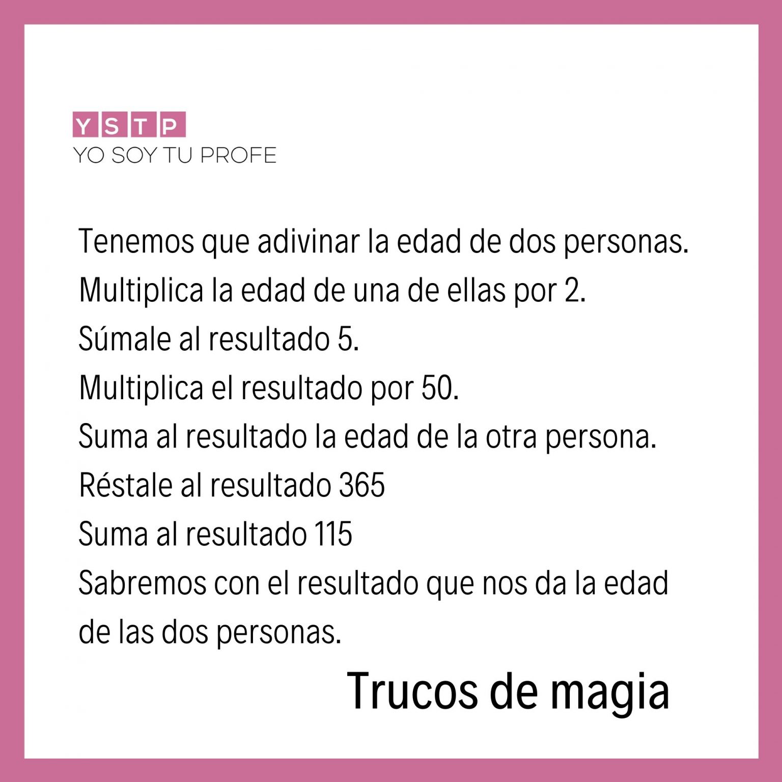 5 Trucos de magia matemáticos que te dejarán con la boca abierta - Yo ...