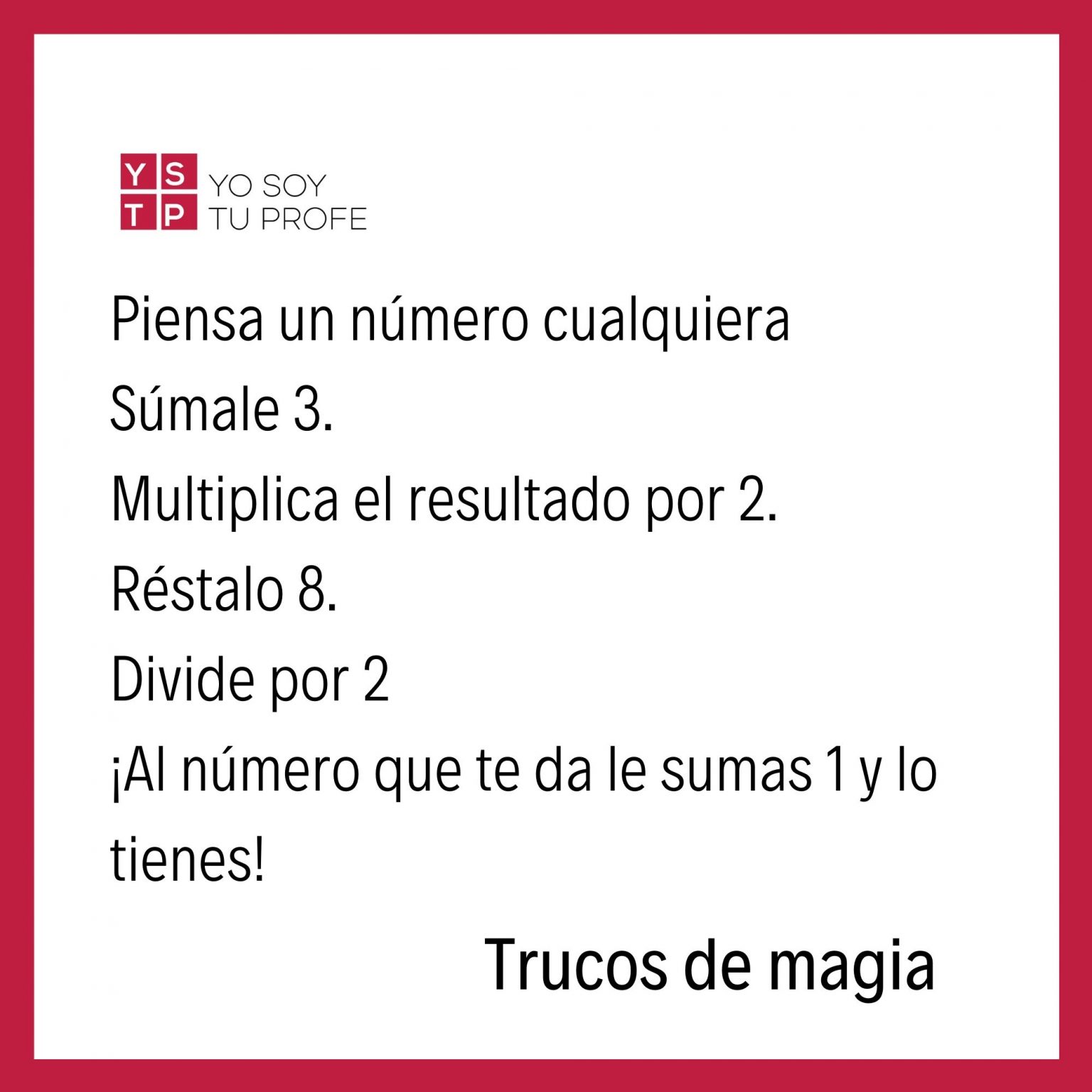 5 Trucos de magia matemáticos que te dejarán con la boca abierta - Yo ...