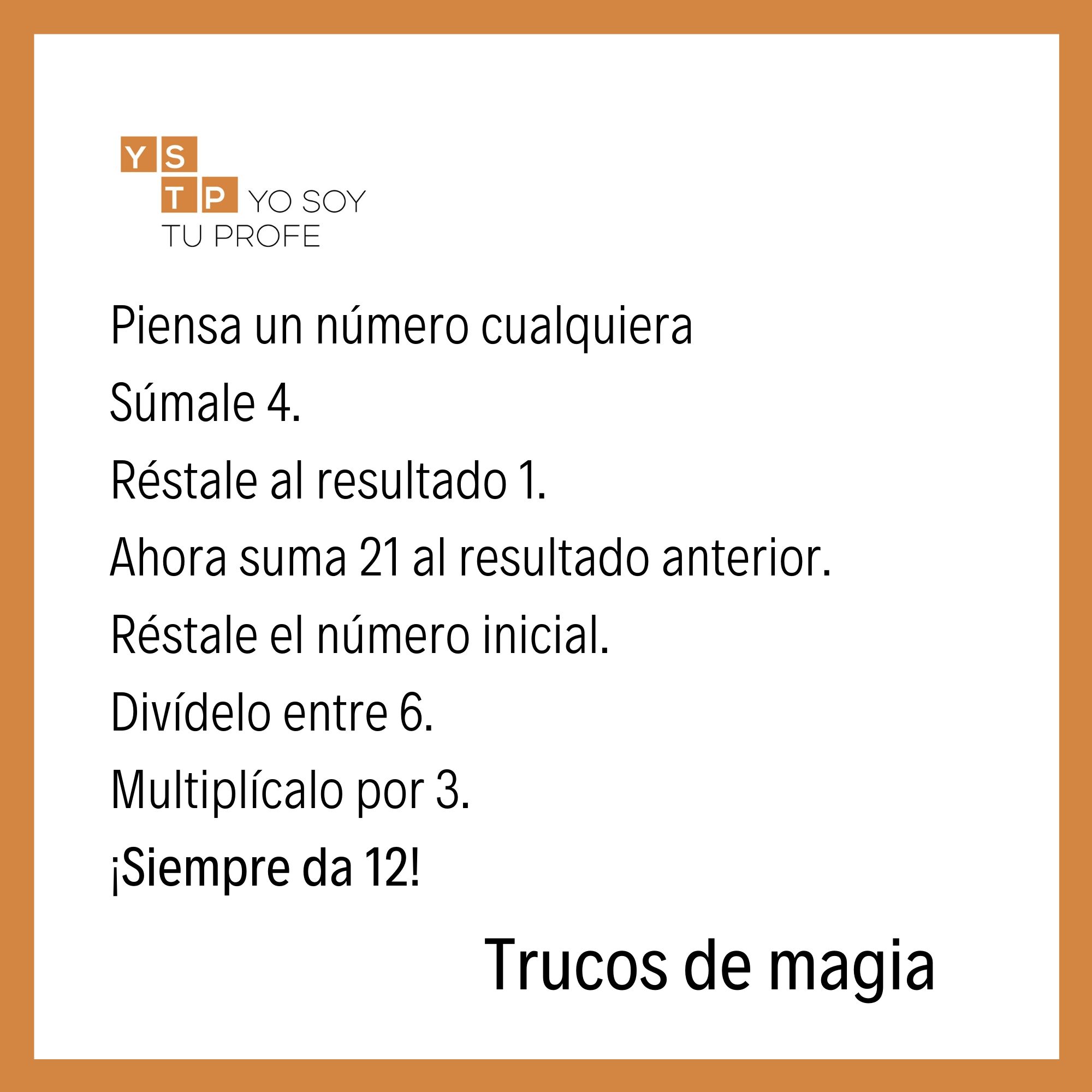 5 Trucos de magia matemáticos que te dejarán con la boca abierta - Yo ...
