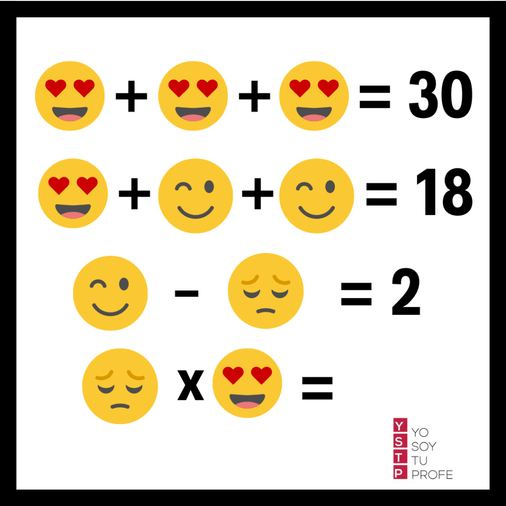 5 retos matemáticos con emojis que te traerán de cabeza - Yo Soy Tu Profe